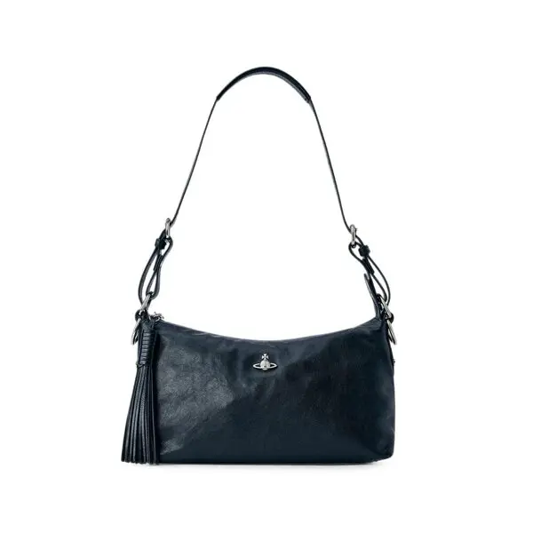 VIVIENNE WESTWOOD Leather Tote Bag - Black
