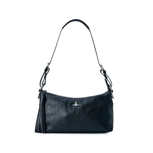 VIVIENNE WESTWOOD Leather Tote Bag - Black