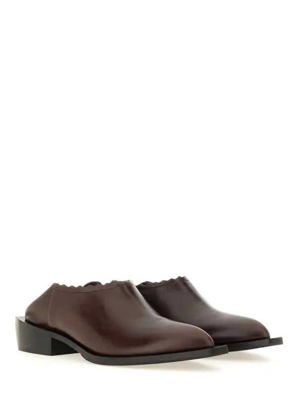 Moschino Shootie Cuban Heel - Brown