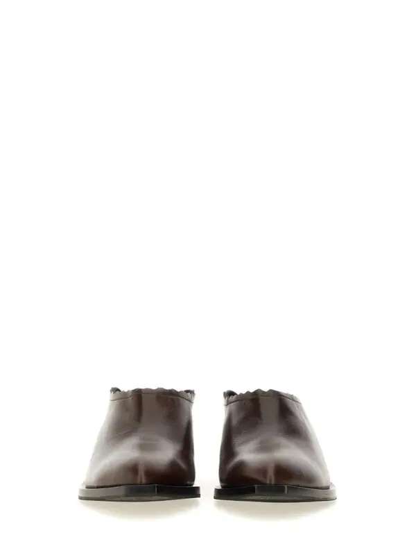 Moschino Shootie Cuban Heel - Brown