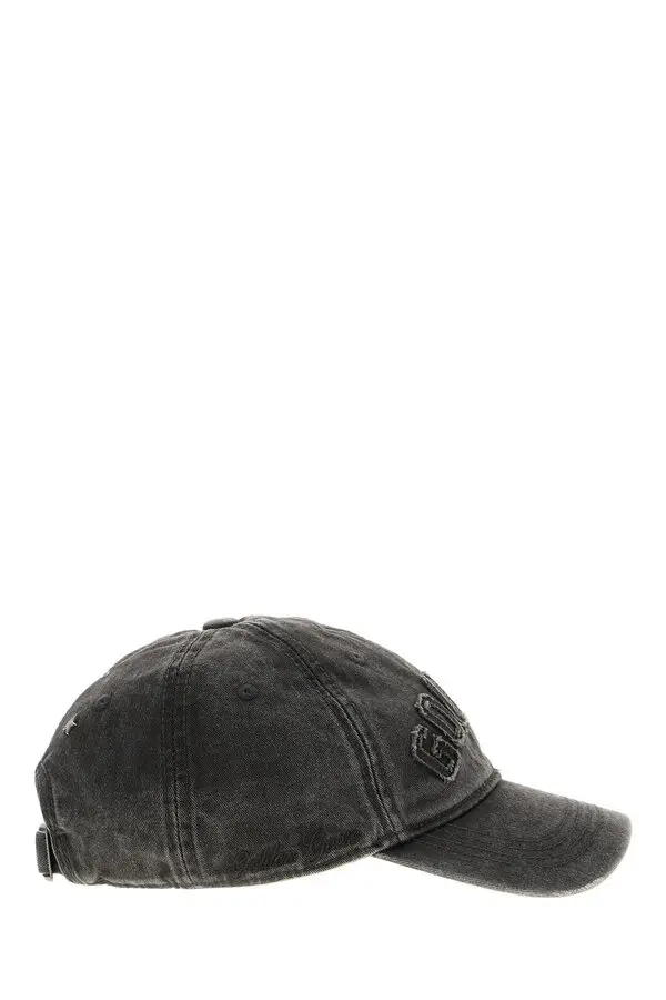 GOLDEN GOOSE Logo Applique Distressed Baseball Hat - Multicolor