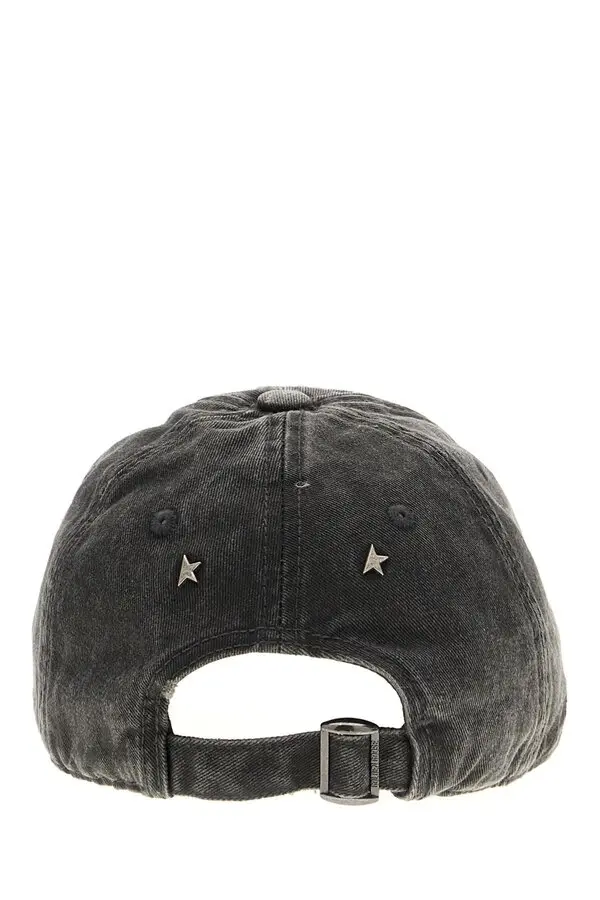 GOLDEN GOOSE Logo Applique Distressed Baseball Hat - Multicolor