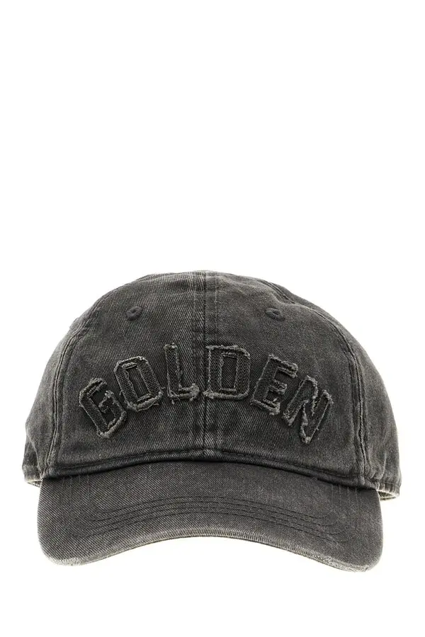 GOLDEN GOOSE Logo Applique Distressed Baseball Hat - Multicolor