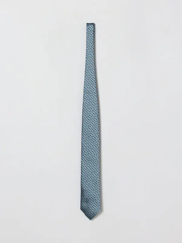 Zegna Jacquard Silk Tie - Blue