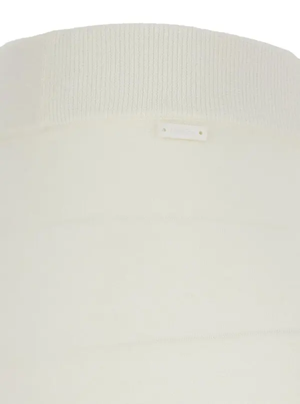 Max Mara Nigeria' Pants With Elastic Waist And Wide Leg In Wool - White