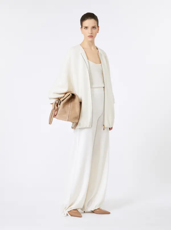 Max Mara Wool Wide-leg Pants - White