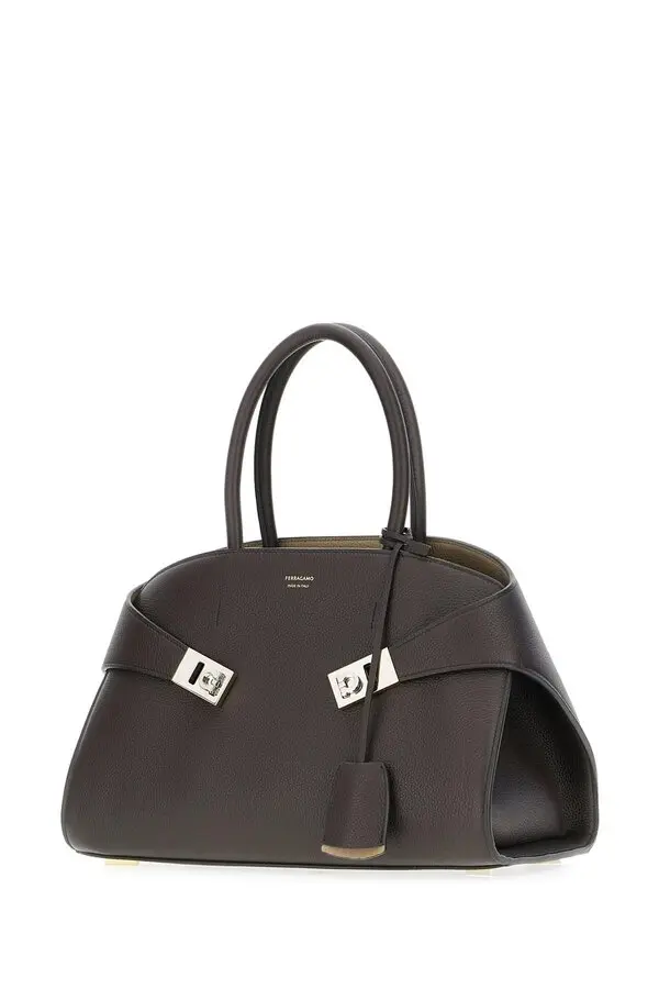 FERRAGAMO Textured Handheld Handbag - Multicolor