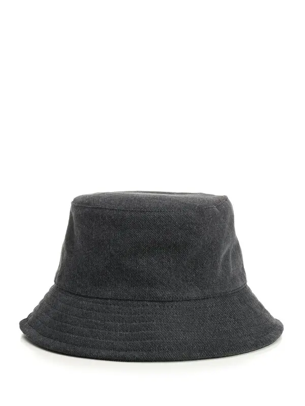 AMI Paris Denim Bucket Hat - Black