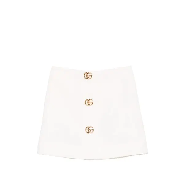 Gucci Straight Skirt - White