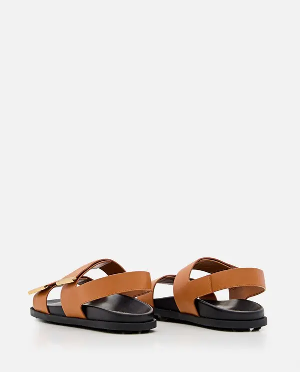 TOD'S Leather Sandals - Multicolor