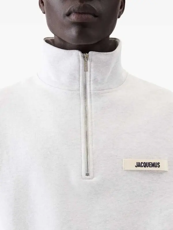 Jacquemus Half-zip Sweatshirt - Gray