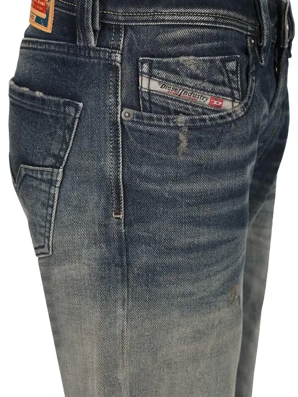 DIESEL® Straight Cotton Jeans - Blue