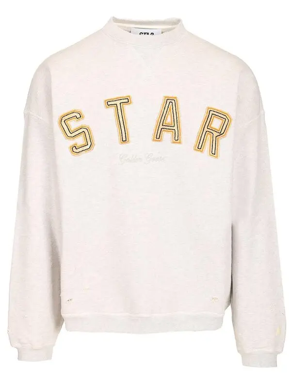 GOLDEN GOOSE Oversized Cotton Sweatshirt - Gray