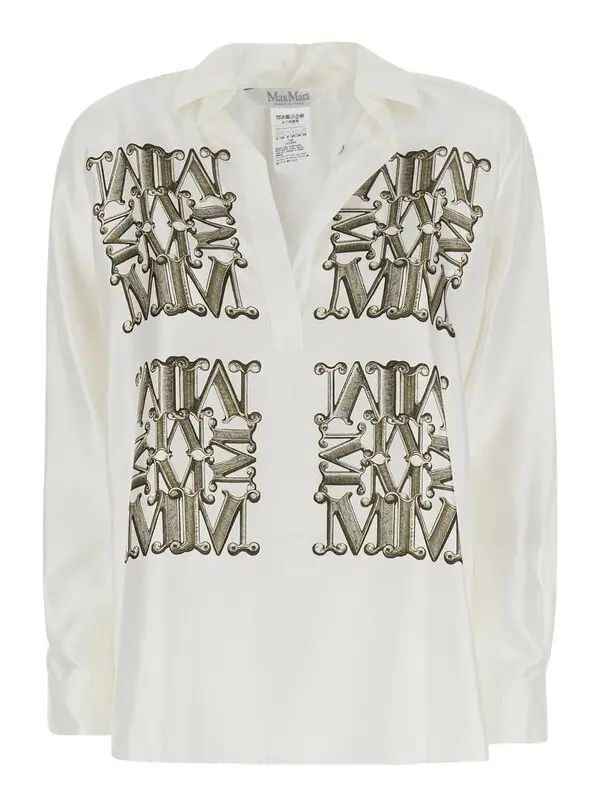 Max Mara Filtro Silk Shirt - Multicolor