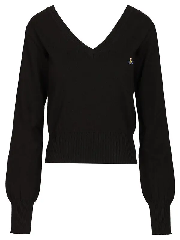 VIVIENNE WESTWOOD Beatrice Cotton And Cashmere Sweater - Black
