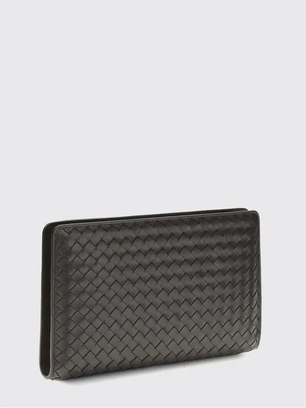 Bottega Veneta Agenda Intrecciato Leather Clutch - Brown