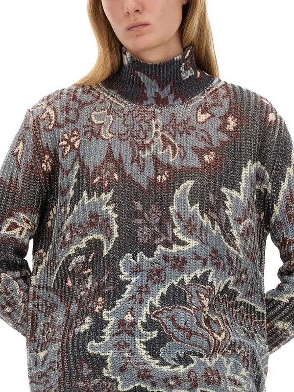 Etro Printed Wool Sweater - Multicolor
