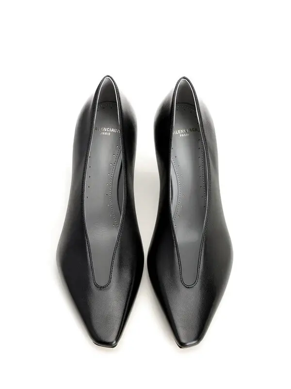 Balenciaga Duchesse Leather Pumps - Black