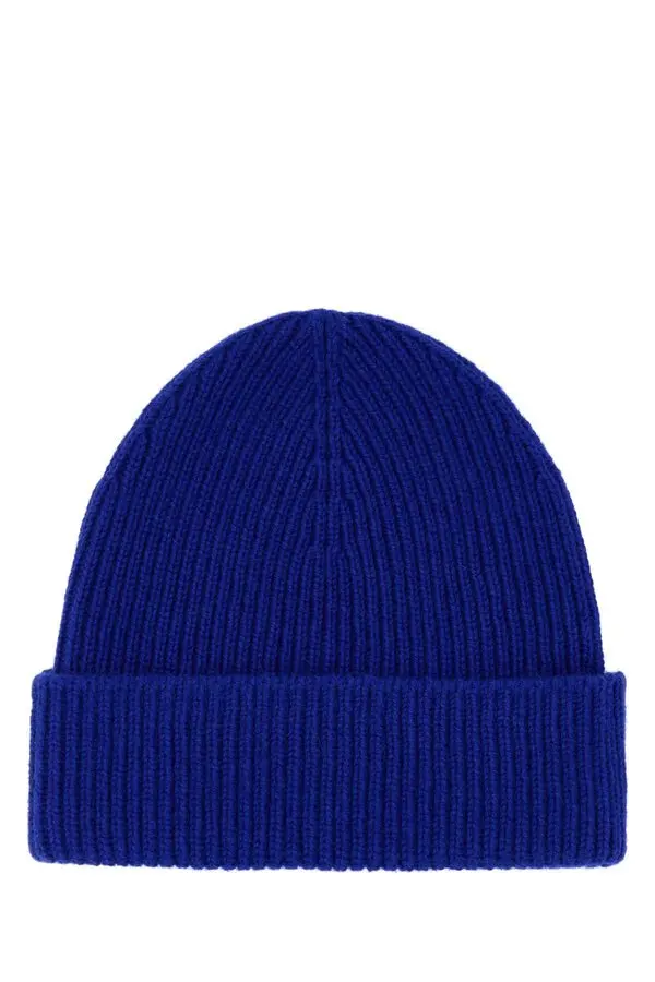 Burberry Electric Cashmere Beanie Hat - Blue