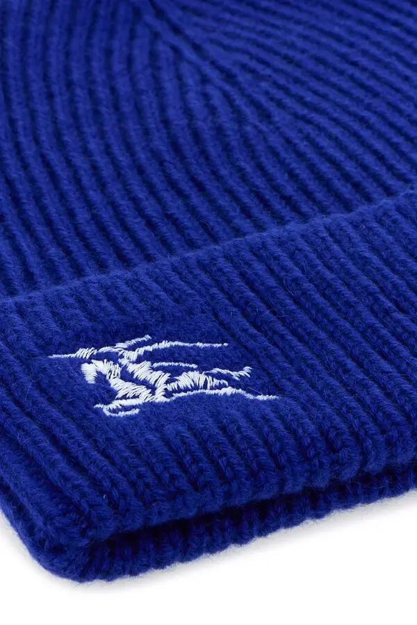 Burberry Electric Cashmere Beanie Hat - Blue