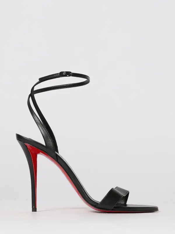 CHRISTIAN LOUBOUTIN Miss Z Nappa Leather Sandal - Black