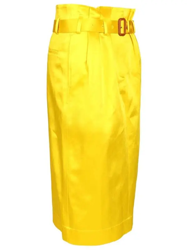 Dries Van Noten Cotton Satin Skirt