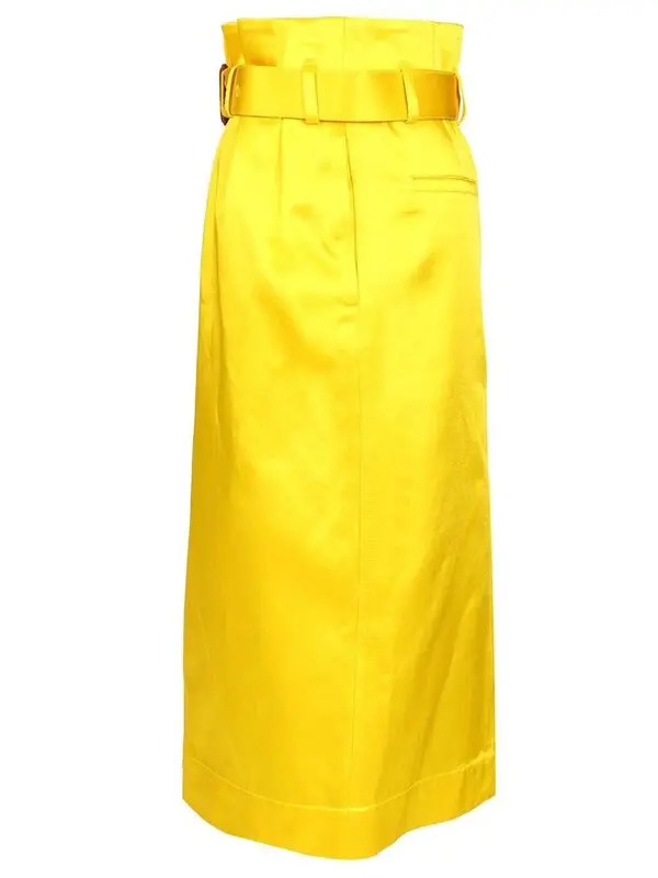 Dries Van Noten Cotton Satin Skirt