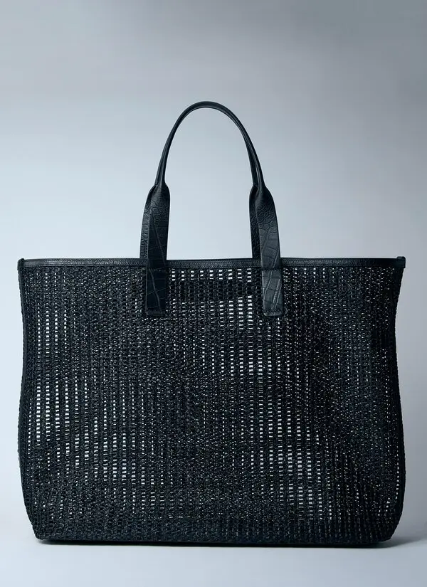 Dolce & Gabbana Woven Mesh Tote Bag