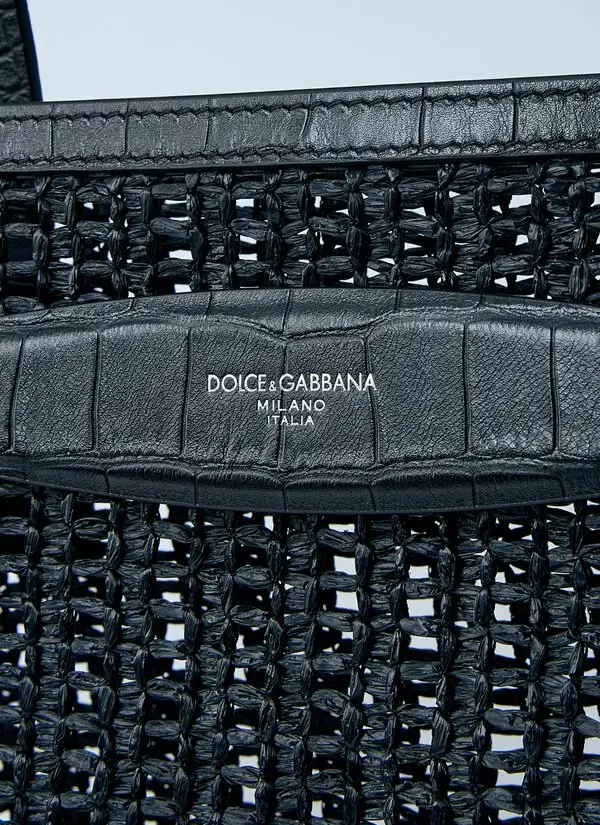 Dolce & Gabbana Woven Mesh Tote Bag
