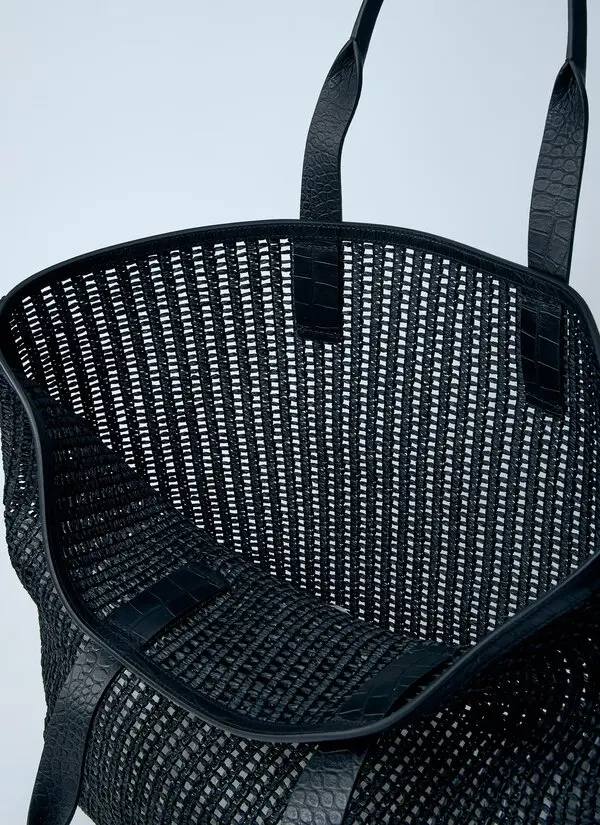 Dolce & Gabbana Woven Mesh Tote Bag