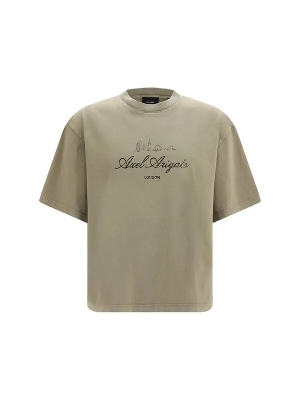 Axel Arigato Ldn Washed Sky T-shirt - Green