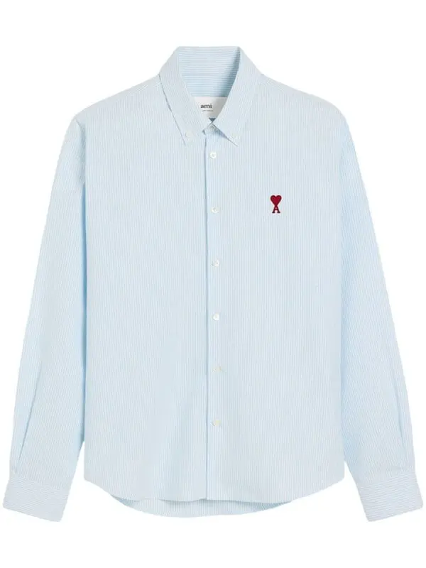 AMI Paris Striped Shirt - Blue