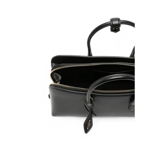Alaïa Smooth Calf Leather Tote Bag - Black