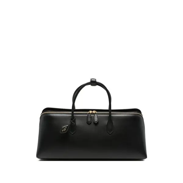 Alaïa Calf Leather Tote Bag - Black