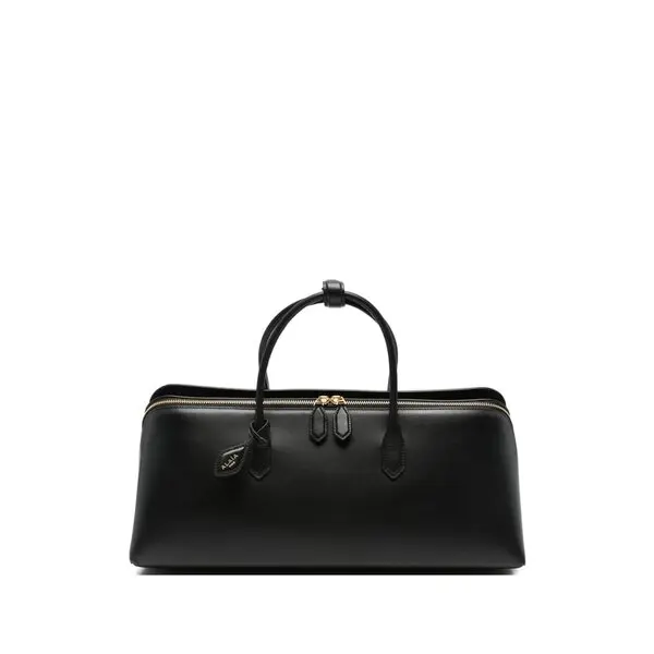 Alaïa Calf Leather Tote Bag - Black