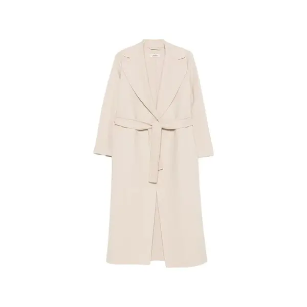 Max Mara Single-breasted Virgin Wool Coat - Cream