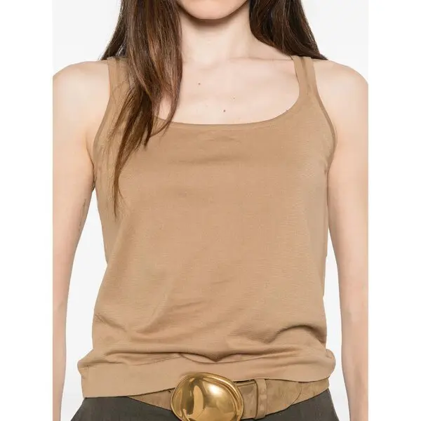Max Mara Neutrals Tops Vests & Tank Tops