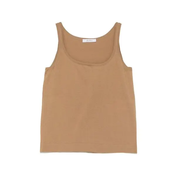 Max Mara Neutrals Tops Vests & Tank Tops - Cream