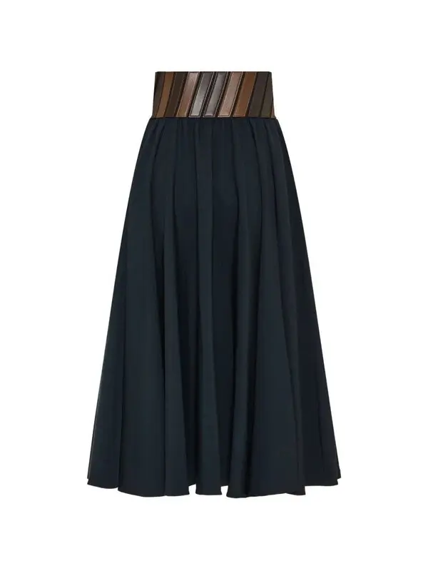 Alaïa Skirt With Leather Inserts