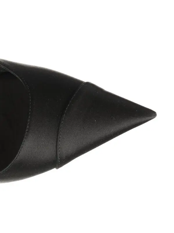 JIMMY CHOO Brigitte Décolleté In Satin - Black