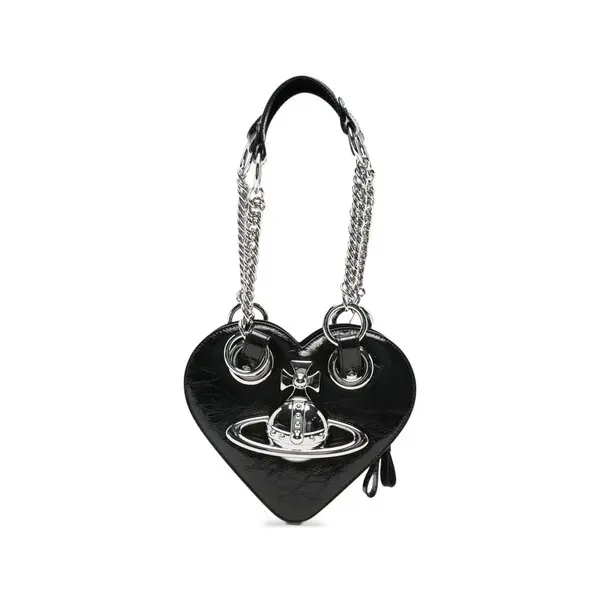 VIVIENNE WESTWOOD Calf Leather Tote Bag - Black