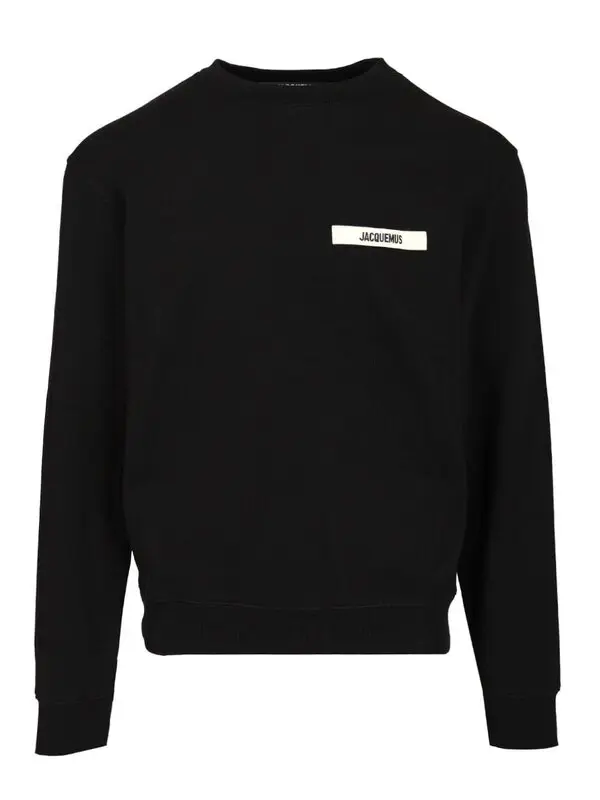 Jacquemus Cotton Sweatshirt - Black