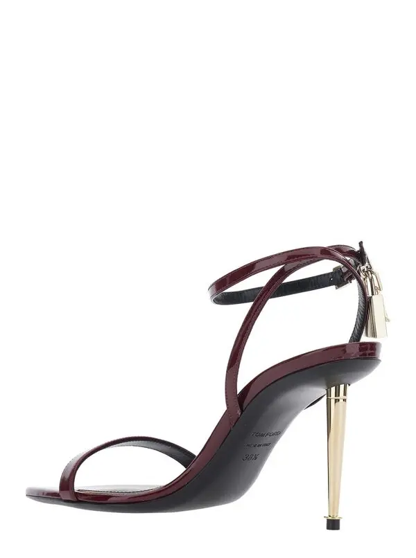 TOM FORD Leather High Stiletto Heel Sandals - Multicolor