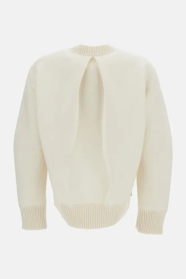 Sacai Cotton Cashmere Knit Pullover