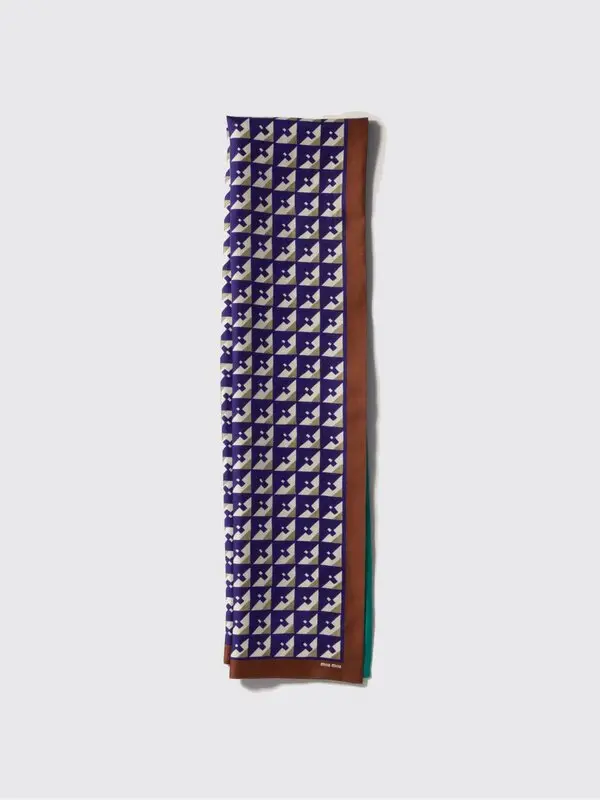 Miu Miu Printed Silk Foulard