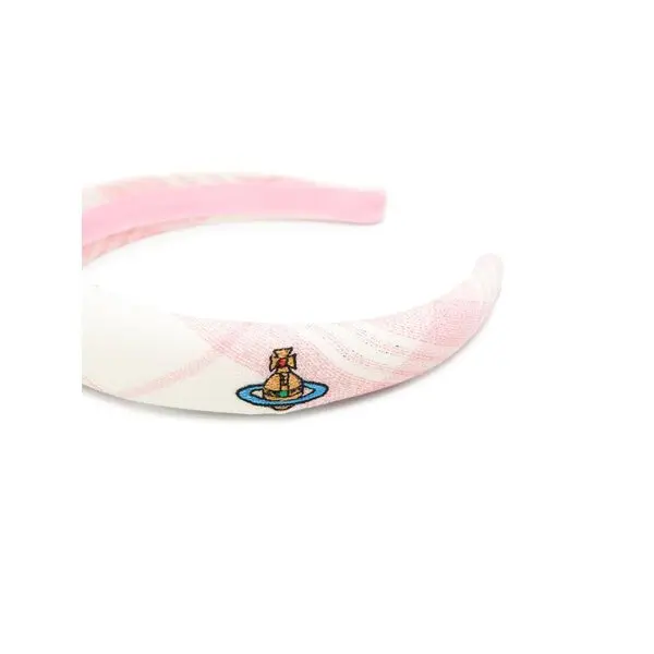 VIVIENNE WESTWOOD Checked Hair Accessories - White