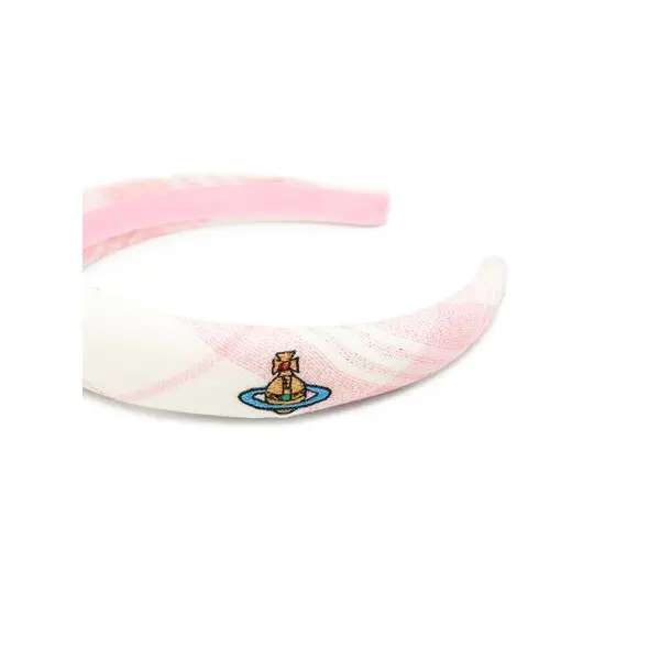 VIVIENNE WESTWOOD Checked Hair Accessories - White