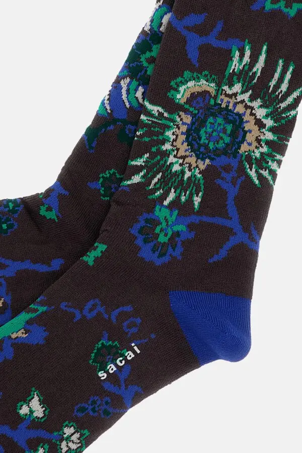 Sacai Floral Socks - Multicolor