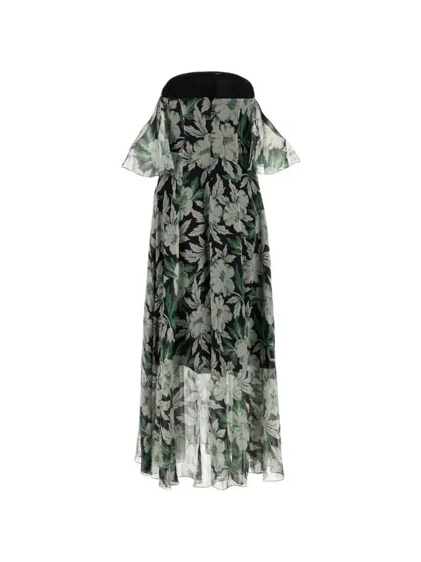 Loewe Long Dress With Floral Print - Multicolor
