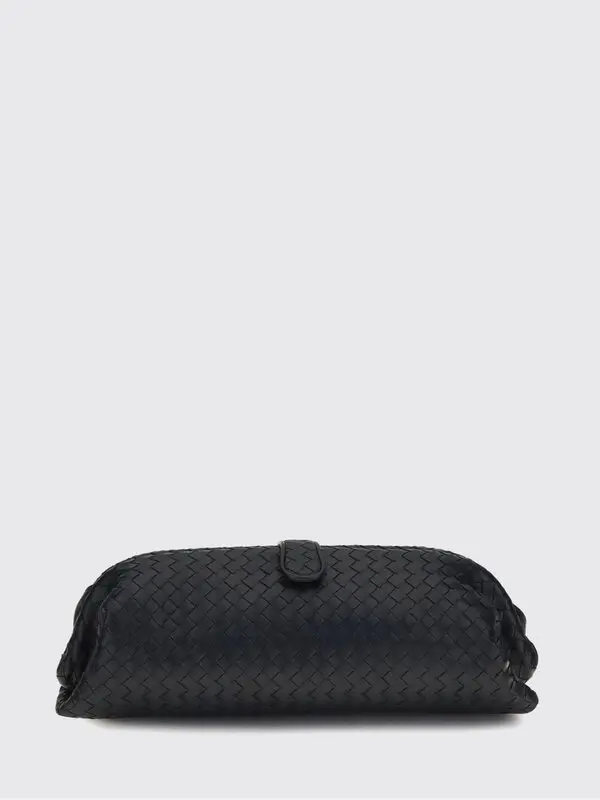 Bottega Veneta Lauren 1979 Clutch In Woven Leather - Black
